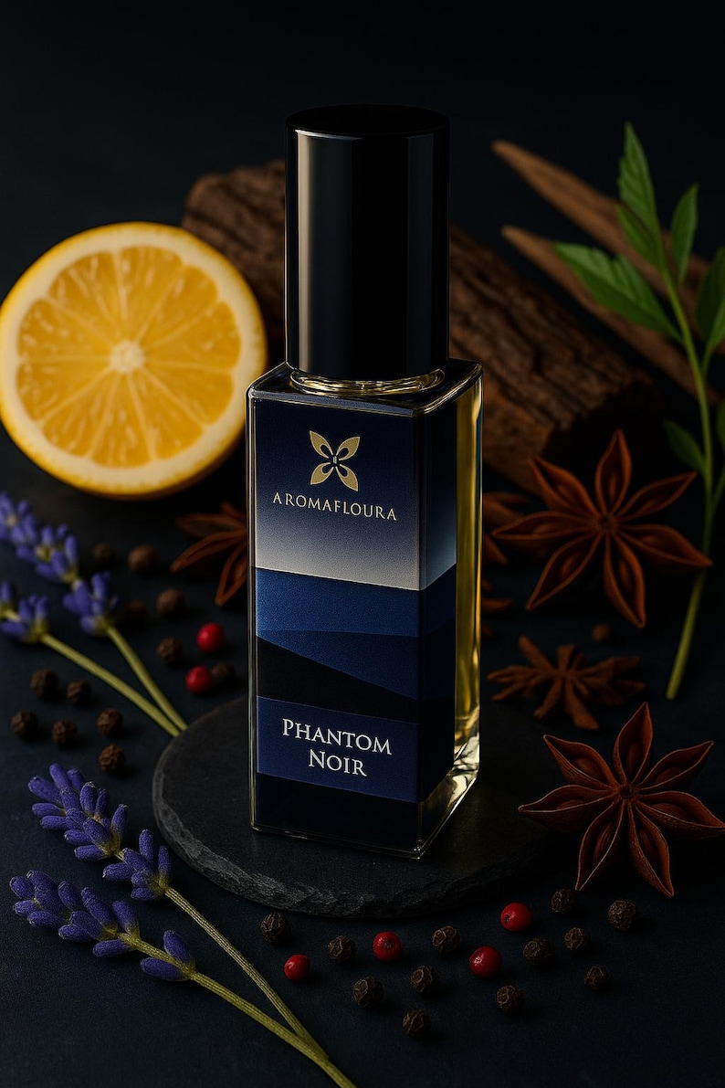 Essential Oil Cologne: Phantom Noir | Natural Citrus and Peppercorn ...