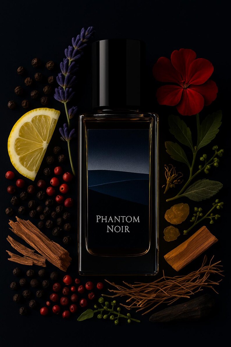 Essential Oil Cologne: Phantom Noir | Natural Citrus and Peppercorn ...