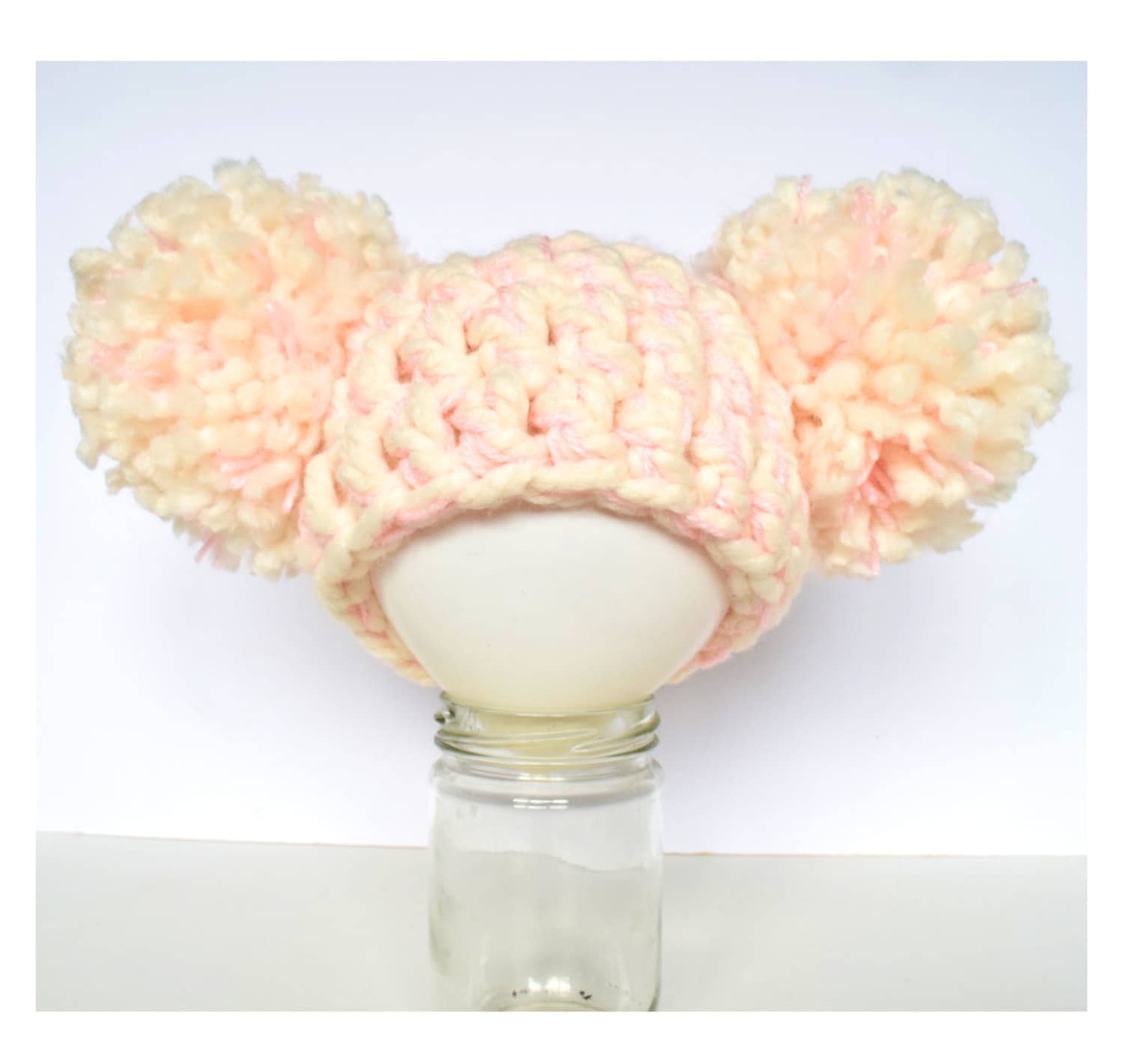 Puff Ball Baby Beanie Crochet Hat Newborn Photography Prop - Etsy