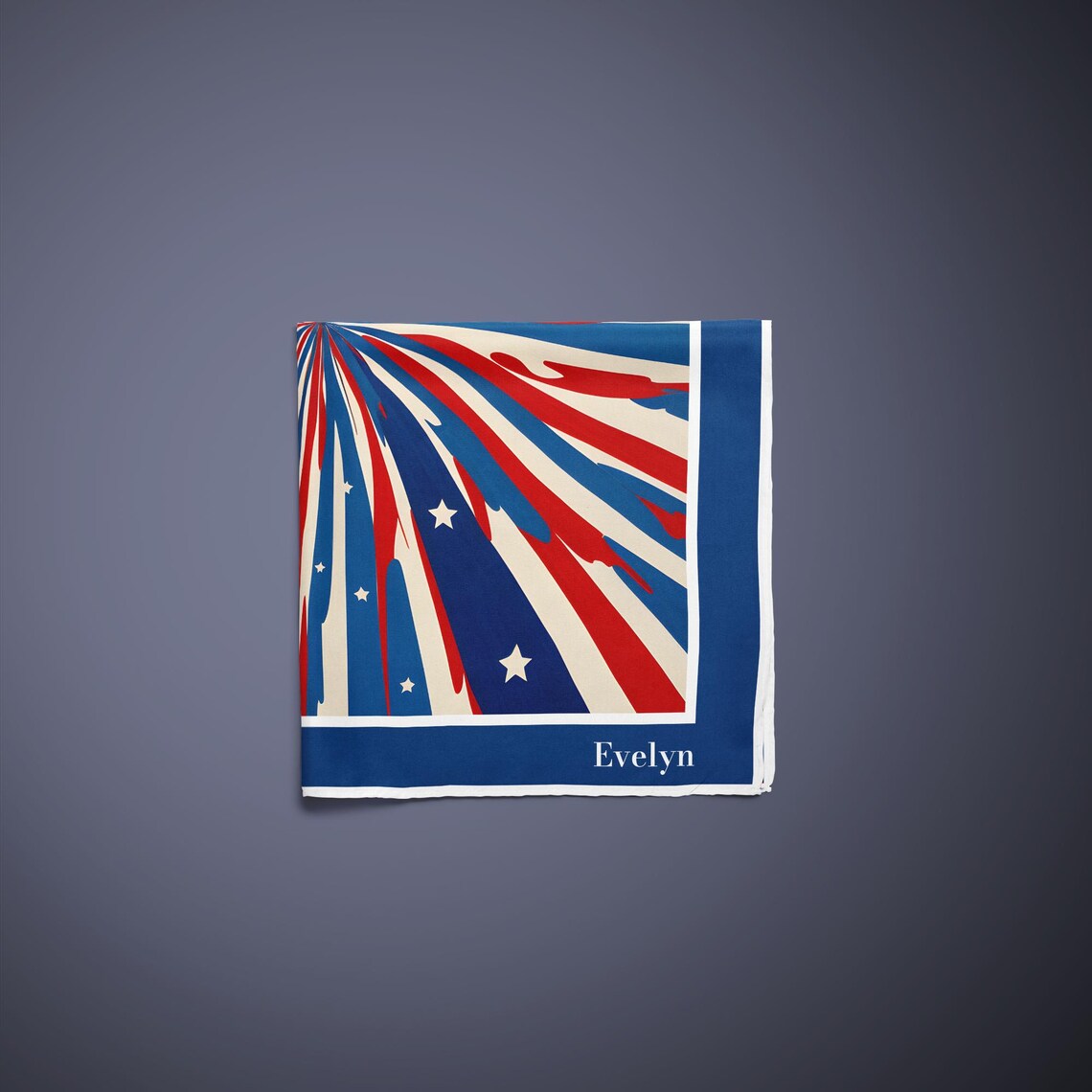 Personalized Silk American Flag Scarf: Patriotic USA Print - Etsy