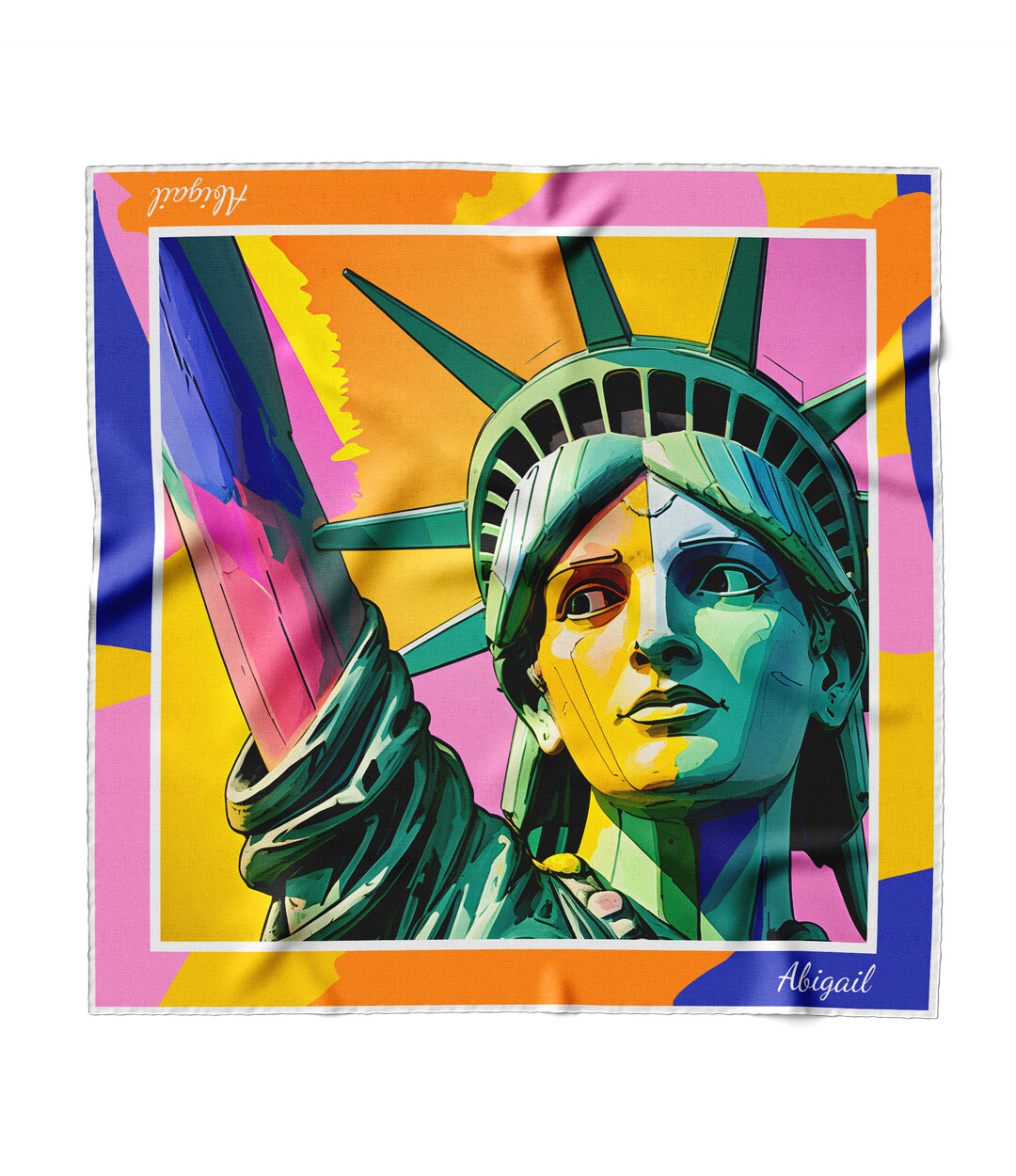 Statue of Liberty Scarf, 4th of July Accessory, Patriotic Clothing ...