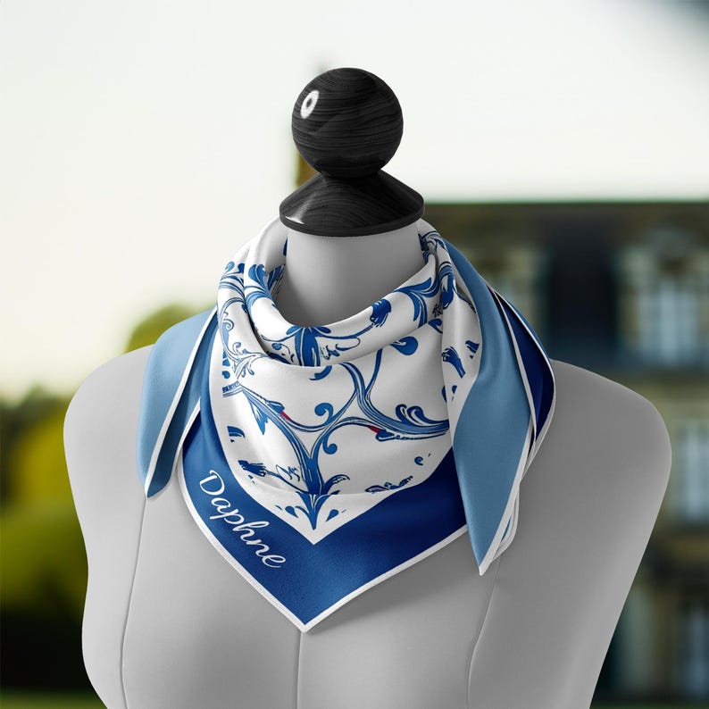 Personalized Bridgerton Inspired Scarf: Satin Charmeuse Accessory - Etsy