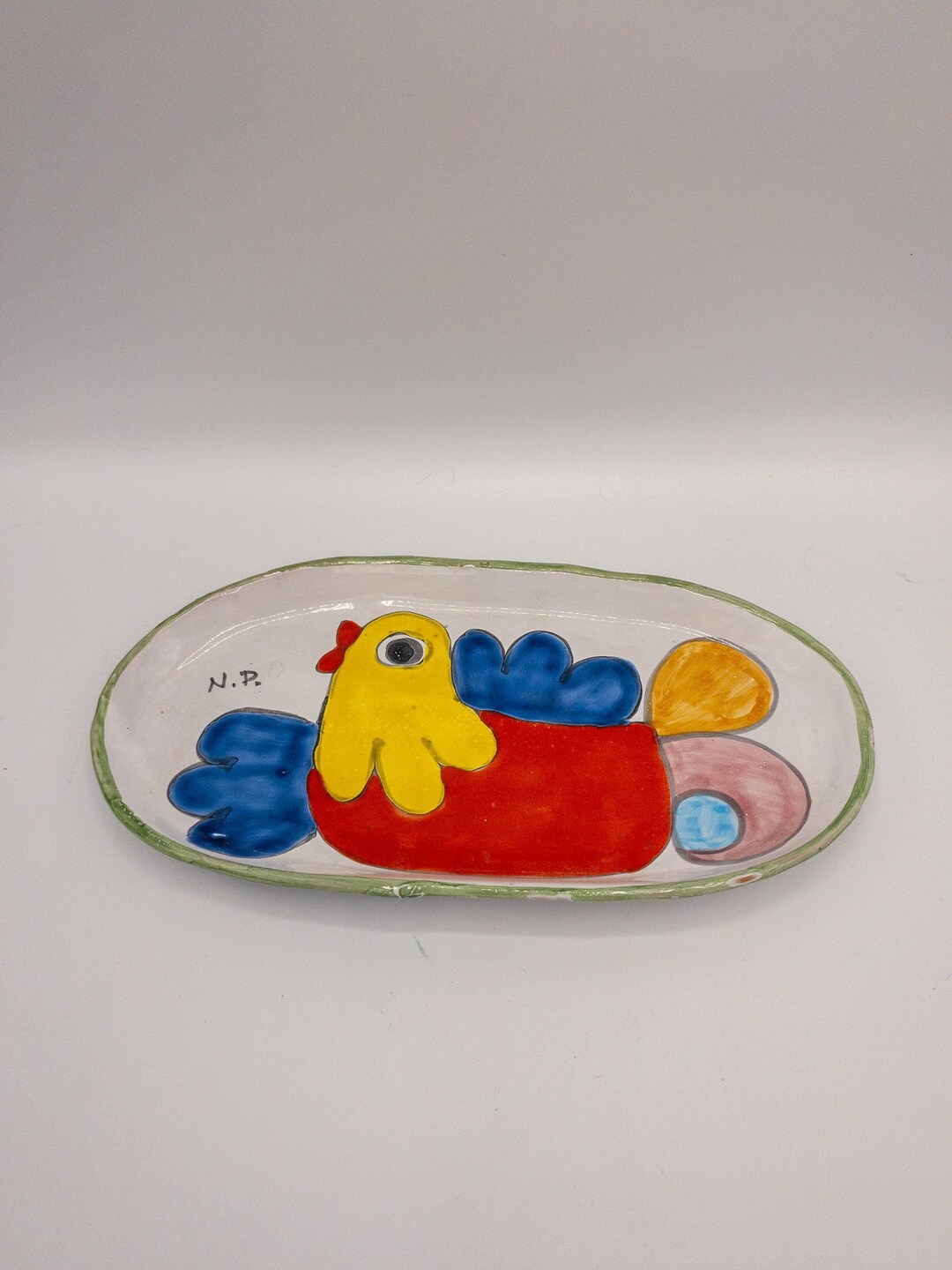 Vintage Handpainted Nino Parrucca Made in Italy Ceramic Trinket Tish ...