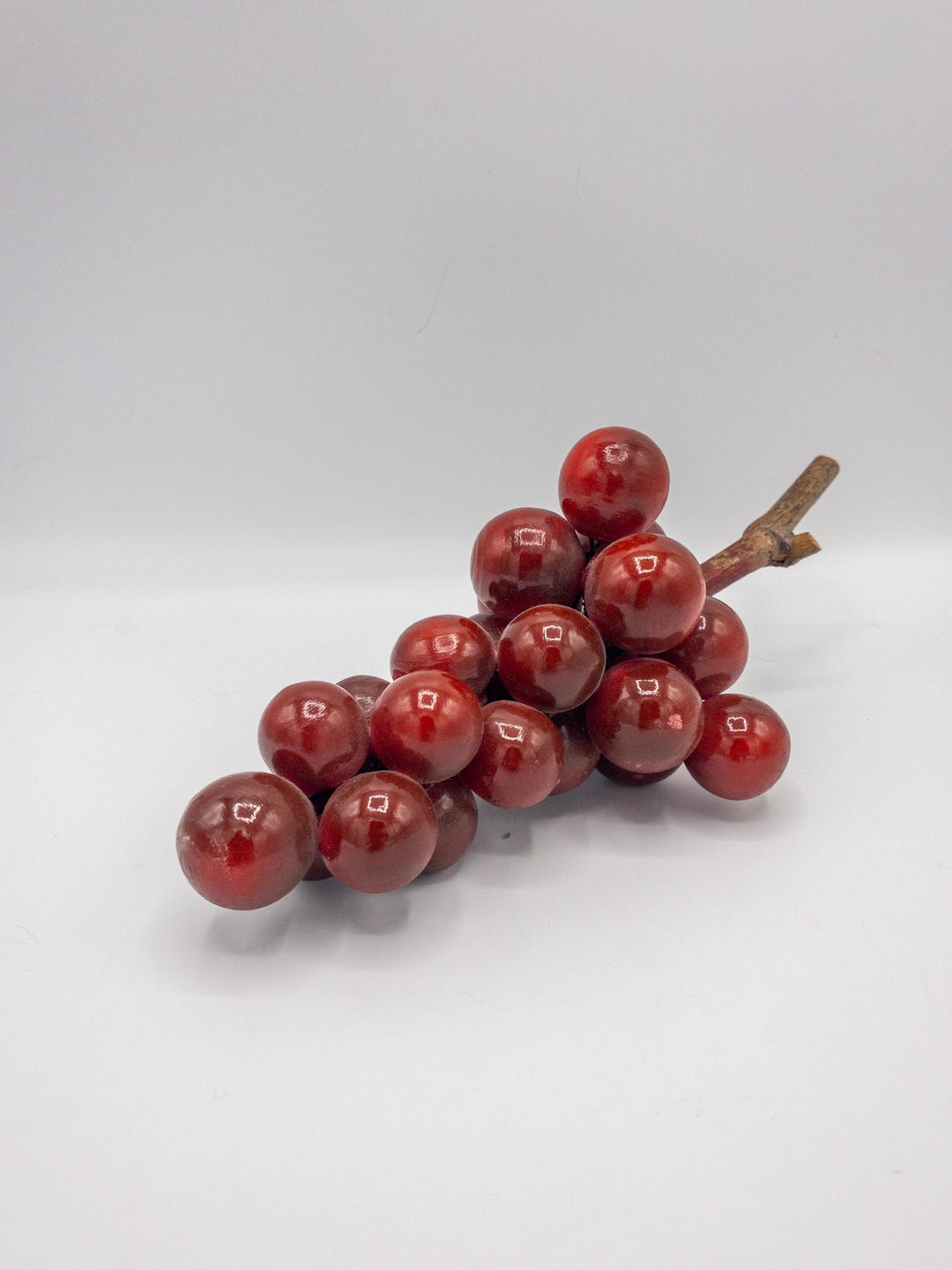 Large Vintage 1960s Mid Century Italian Crimson Alabaster Grape Cluster ...