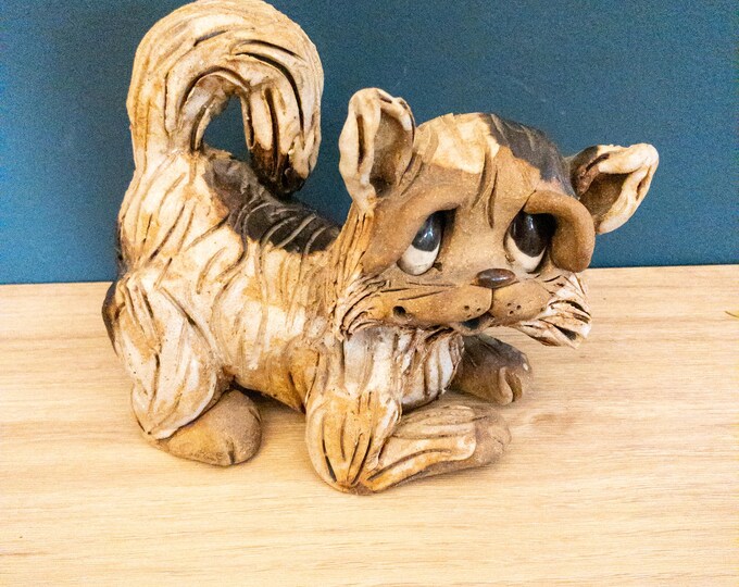 Vintage 70s Ceramic Cat Statue Sculpture by Max Hindt | Cutesy ...