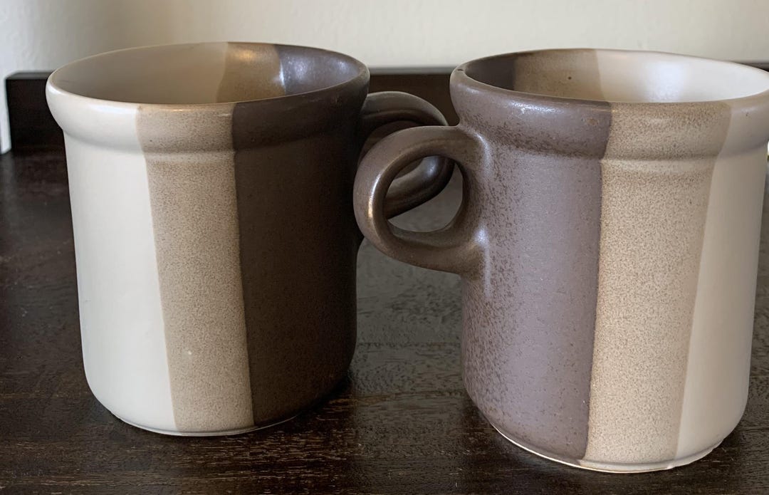 Vintage Mccoy Pottery Coffee Mugs: MCM Sandstone Set - Etsy