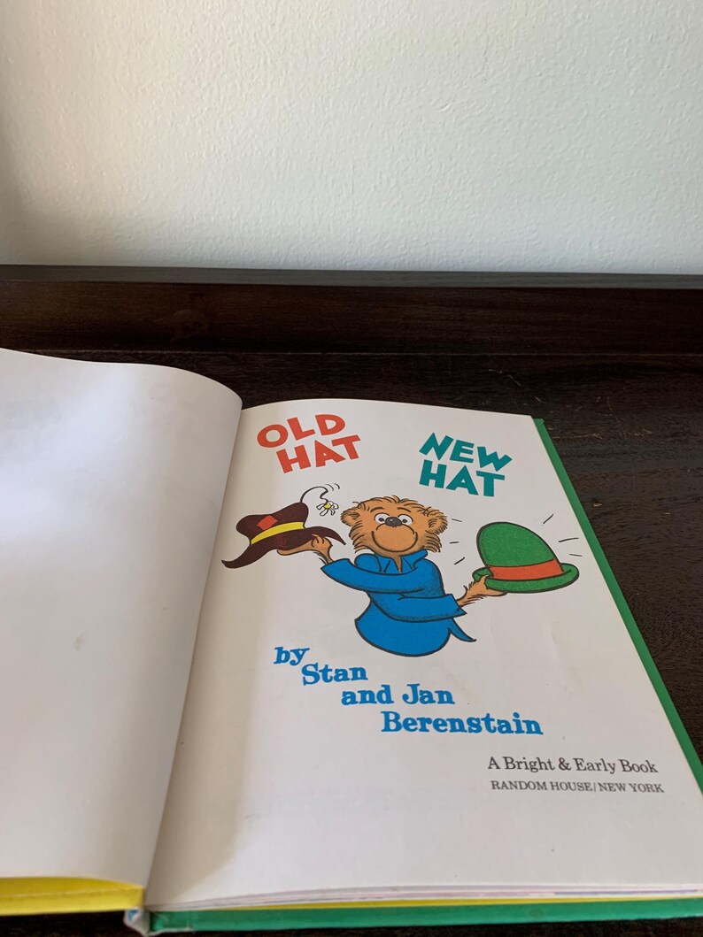 Old Hat New Hat: Berenstain Bears 1970 1st Edition - Etsy