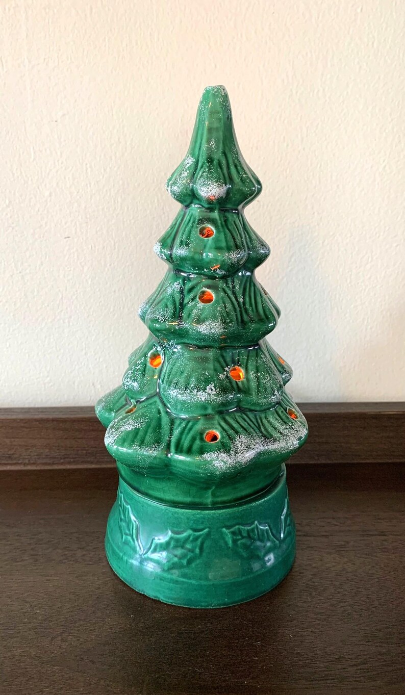 Vintage Lighted Christmas Tree Marcia Trim N Glo Ceramic - Etsy