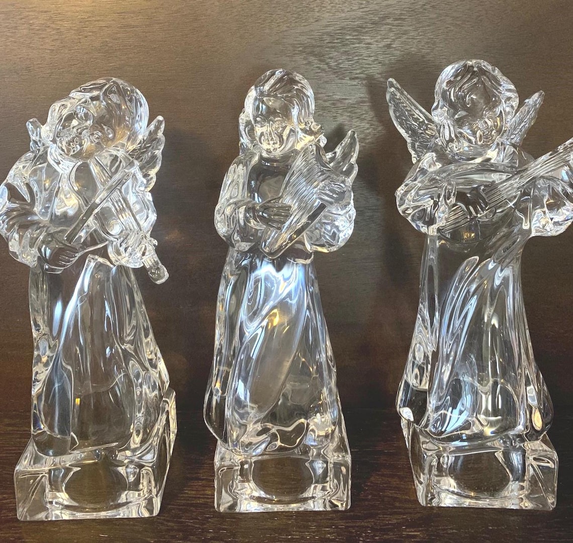 Mikasa Crystal Angel Figurines: Vintage Harold Collection, Germany - Etsy
