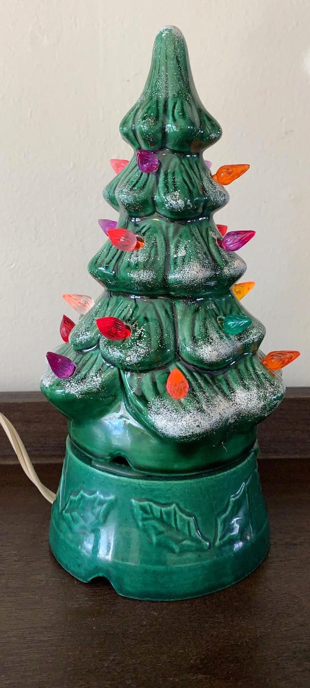 Vintage Lighted Christmas Tree Marcia Trim N Glo Ceramic - Etsy