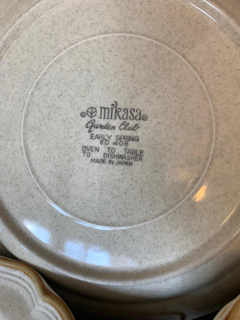 Dinnerware Set Vintage Mikasa Garden Club EARLY SPRING EC408 & EC400 ...