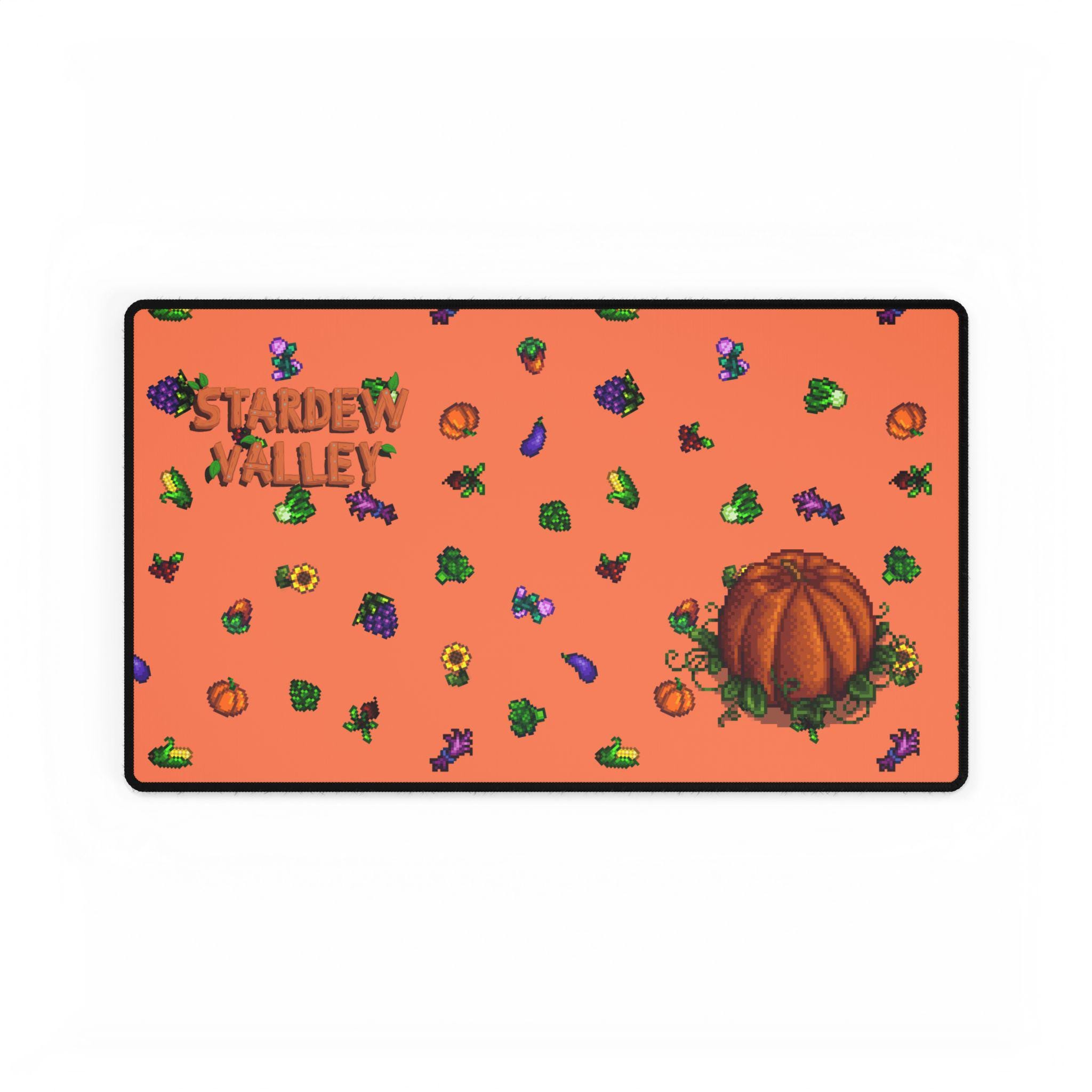 Stardew Valley Fall Vegetables Desk Mat Mouse Pad Gaming Desk Decor ...