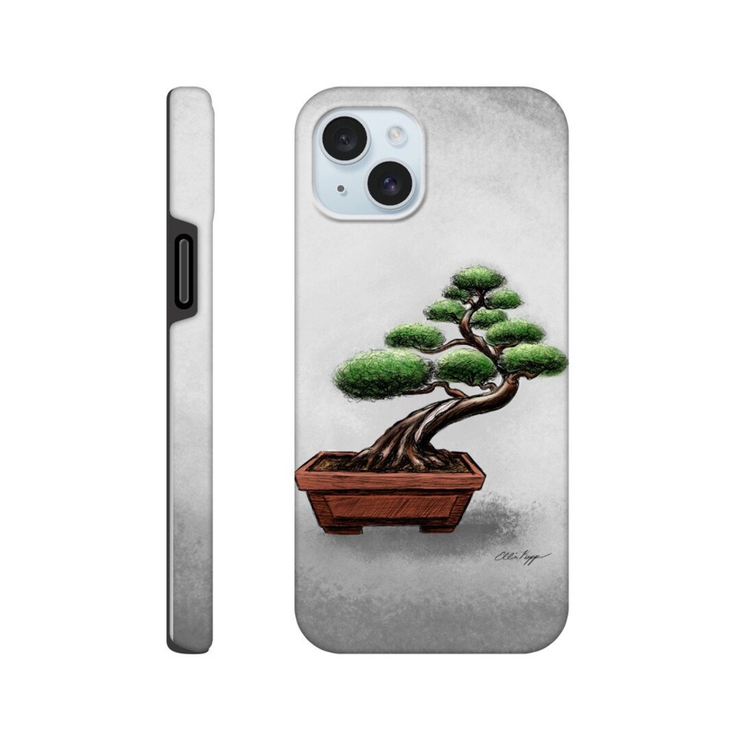 Classic Juniper Bonsai Hand Drawn Phone Case for Samsung or iPhone - Etsy