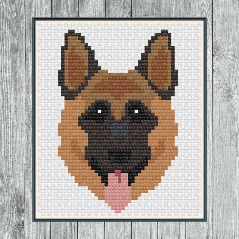 German Shepherd Cross Stitch Pattern PDF, Digital File Only - Etsy