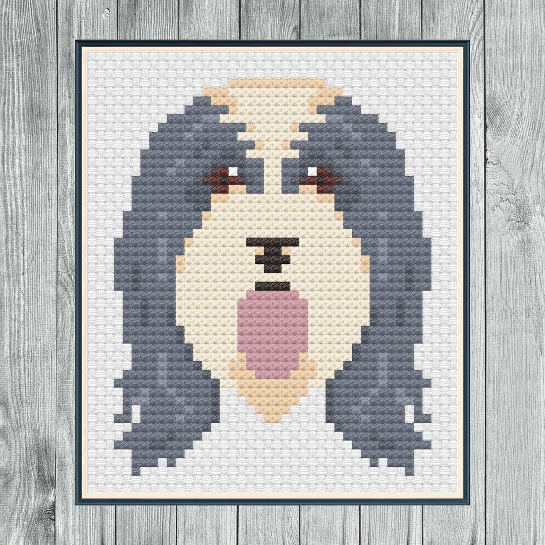 Bearded Collie Cross Stitch Pattern PDF, Digital File Only - Etsy