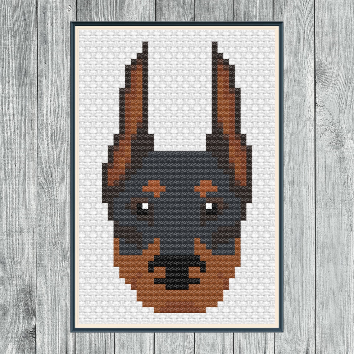 Doberman Pinscher Cross Stitch Pattern PDF, Digital File Only - Etsy