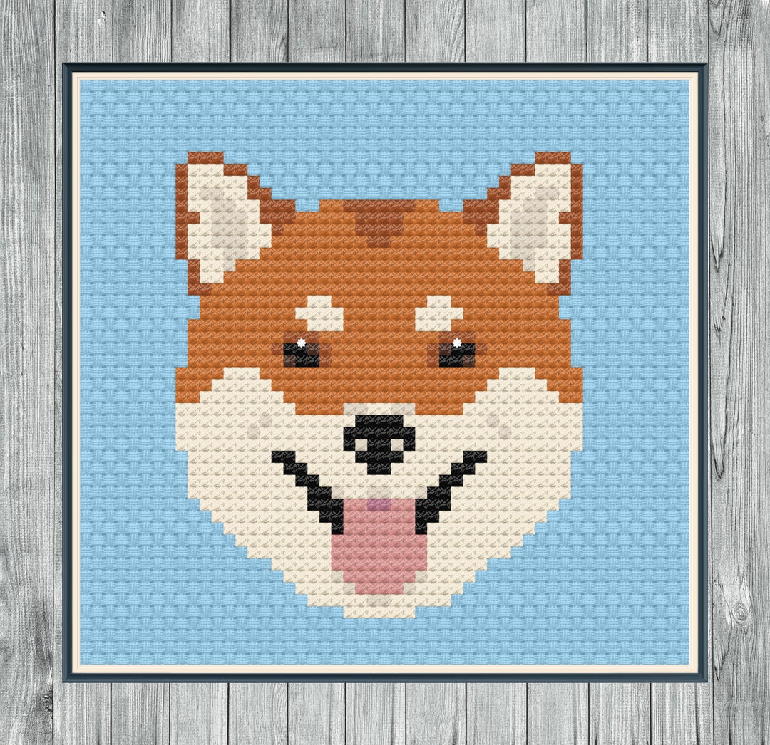Shiba Inu Cross Stitch Pattern PDF, Digital File Only - Etsy