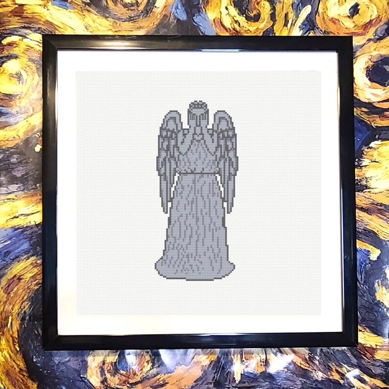 Doctor Who Weeping Angel Cross Stitch Pattern Instant Downloadable PDF ...
