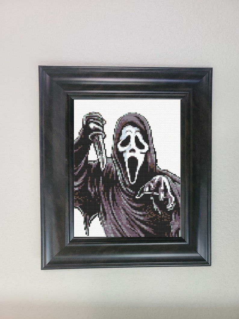 Scream - Ghostface Close up - Cross Stitch Pattern | Instant ...