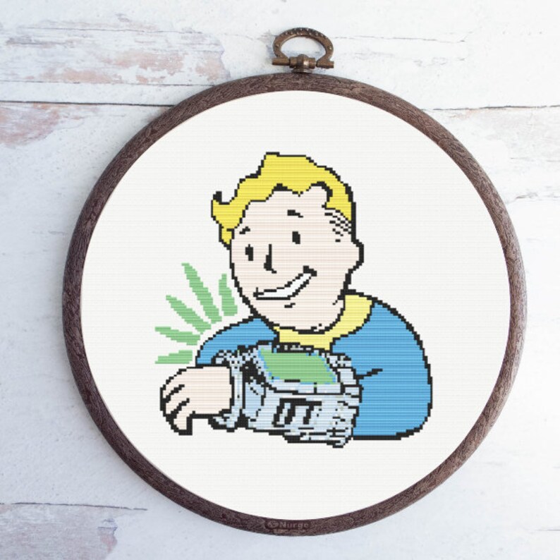 Fallout Pip-boy Pipboy Cross Stitch Pattern Instant Downloadable PDF ...