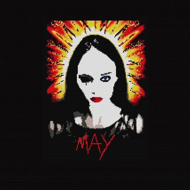 May Movie Poster - Cross Stitch Pattern | Instant Downloadable PDF - Etsy
