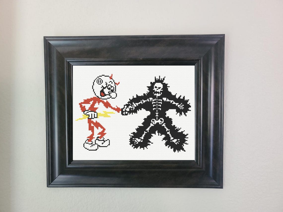Reddy Kilowatt - Electrocuted - Cross Stitch Pattern | Instant ...