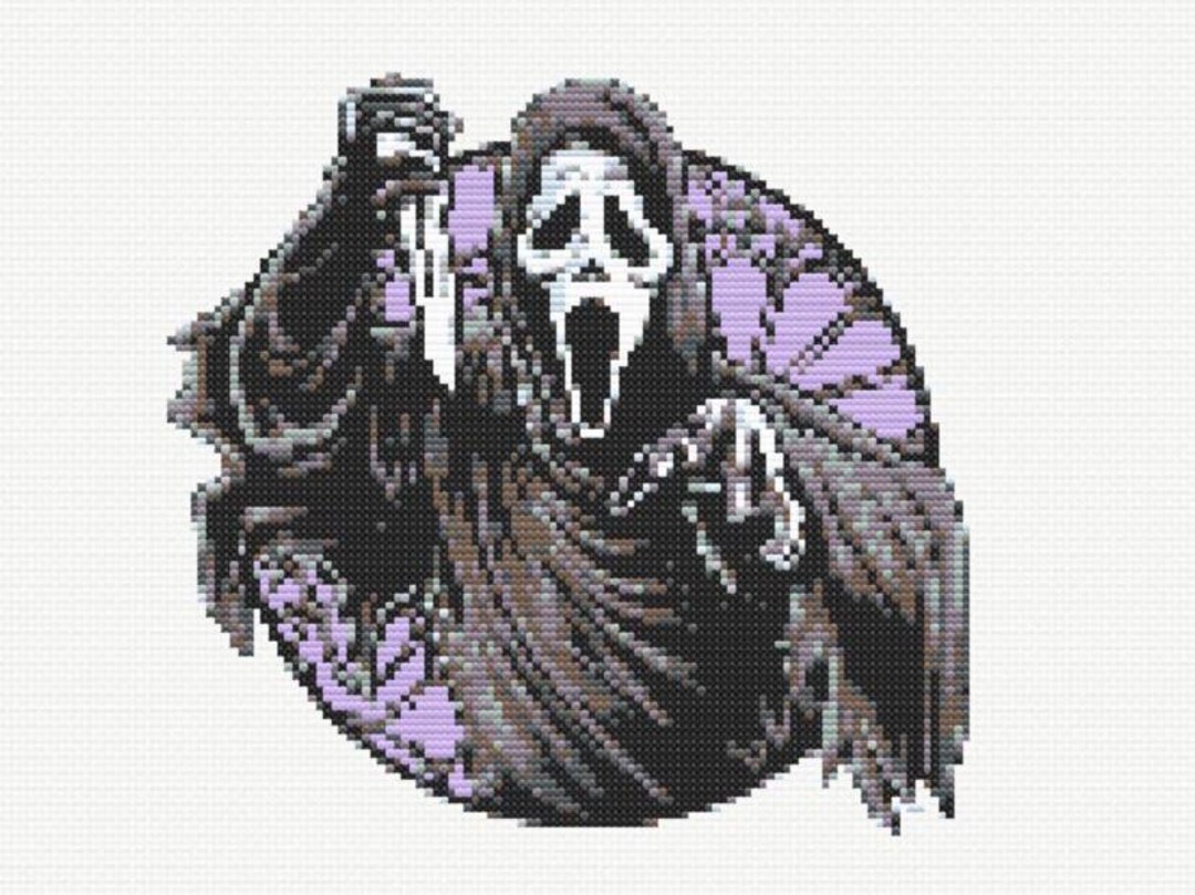 Scream Ghostface Cross Stitch Pattern Instant Downloadable PDF - Etsy