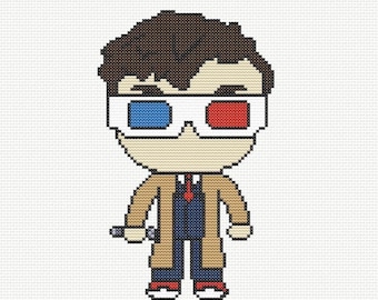 David Tennant Tenth Doctor Cross Stitch Pattern - Etsy