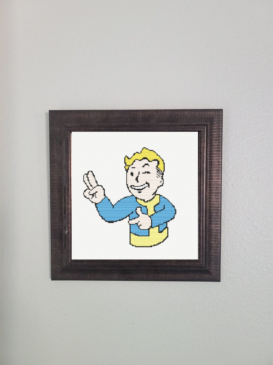 Fallout Cool Salute Cross Stitch Pattern Instant Downloadable PDF - Etsy