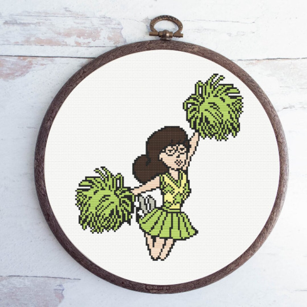 Daria Cheerleader Cross Stitch Pattern Instant Downloadable PDF - Etsy