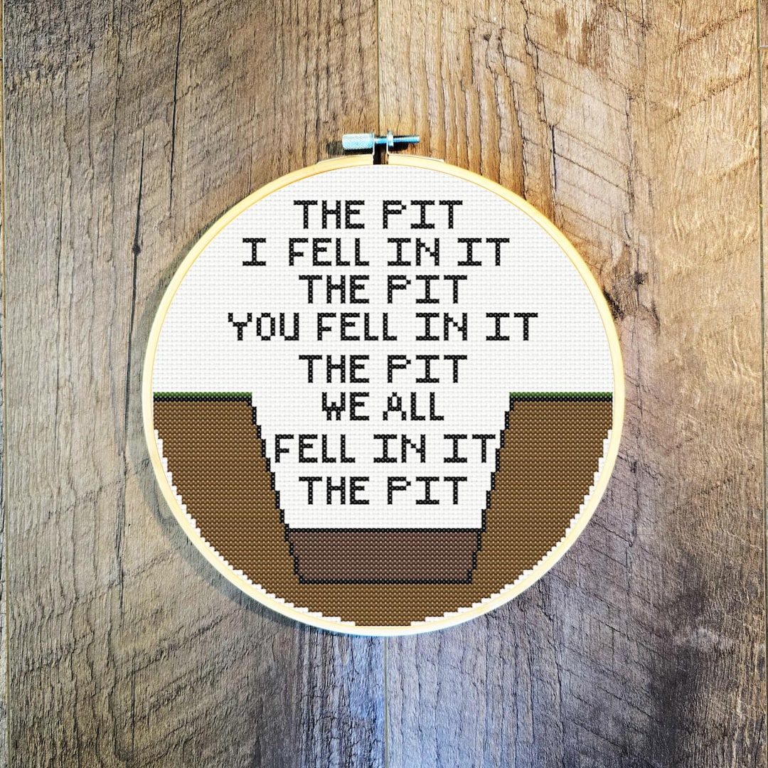 The Pit - Parks and Rec - Cross Stitch Pattern | Instant Downloadable ...