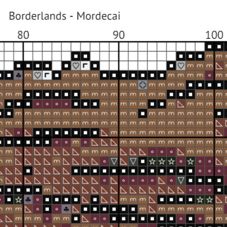 Borderlands Mordecai Cross Stitch Pattern Instant Downloadable PDF - Etsy