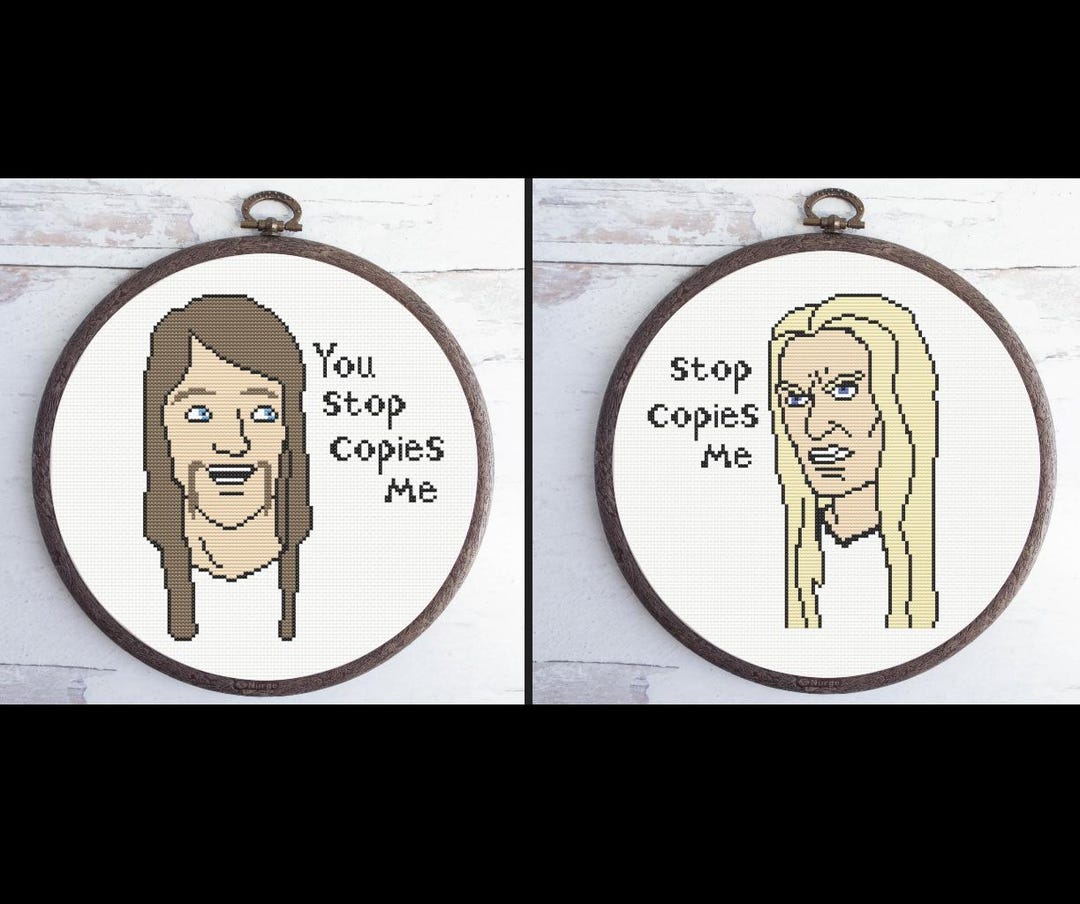 Stop Copies Me Bundle - Metalocalypse | Dethklok - Cross Stitch Pattern ...
