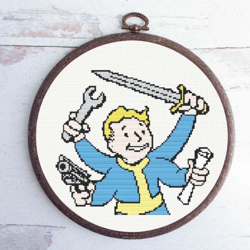 Fallout Start Screen Selection Cross Stitch Pattern PDF Instant ...