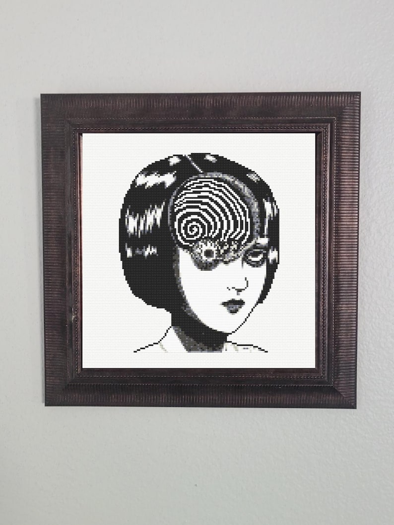 Uzumaki - Spiral - Cross Stitch Pattern | Instant Downloadable PDF - Etsy