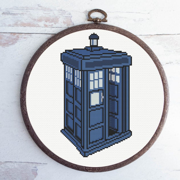 TARDIS - Doctor Who - Cross Stitch Pattern | Instant Downloadable PDF ...