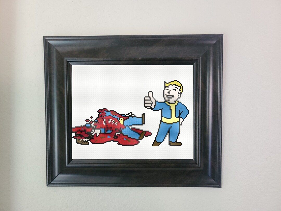 Fallout Perk Bloody Mess Cross Stitch Pattern PDF Instant Download - Etsy