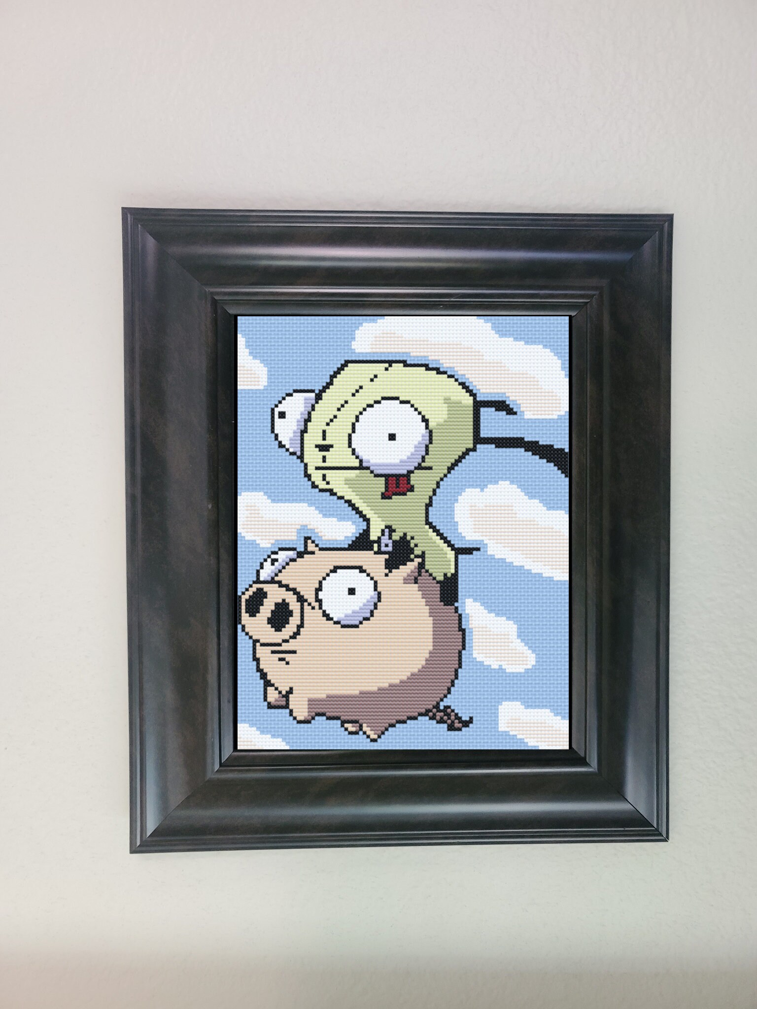 Invader Zim - Gir and Piggy - Cross Stitch Pattern | Instant ...