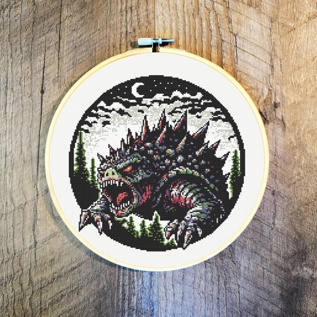 Ogua Cryptid - Cross Stitch Pattern | Instant Downloadable PDF - Etsy