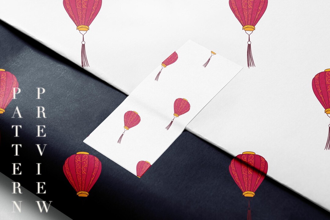 Red Lantern Seamless Pattern PNG | Asian Hanging Lantern Repeat ...