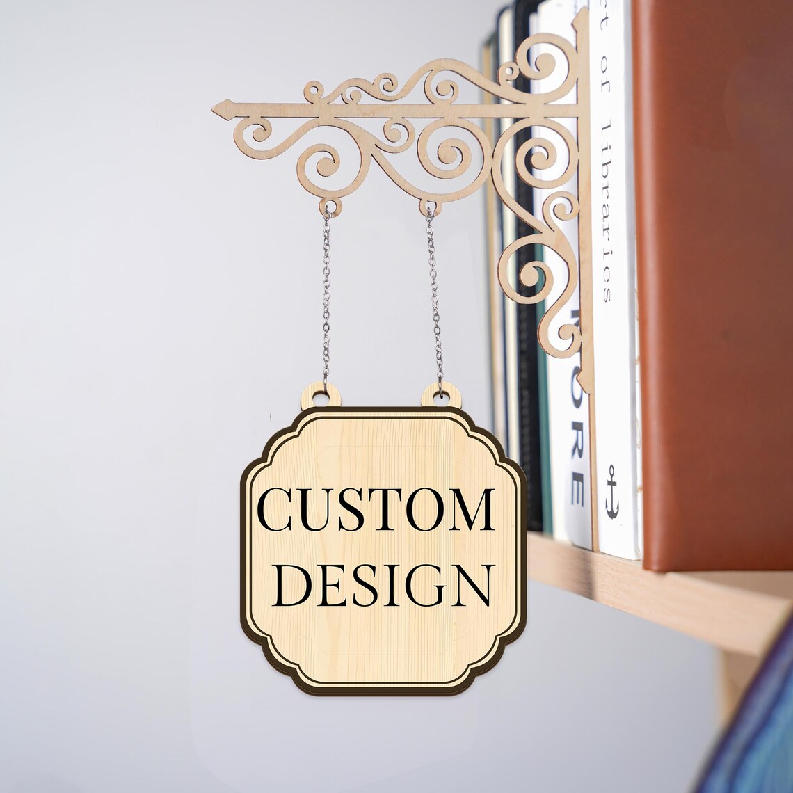 Personalised Book Tavern Sign, Custom Library Divider, Booktok Gift ...