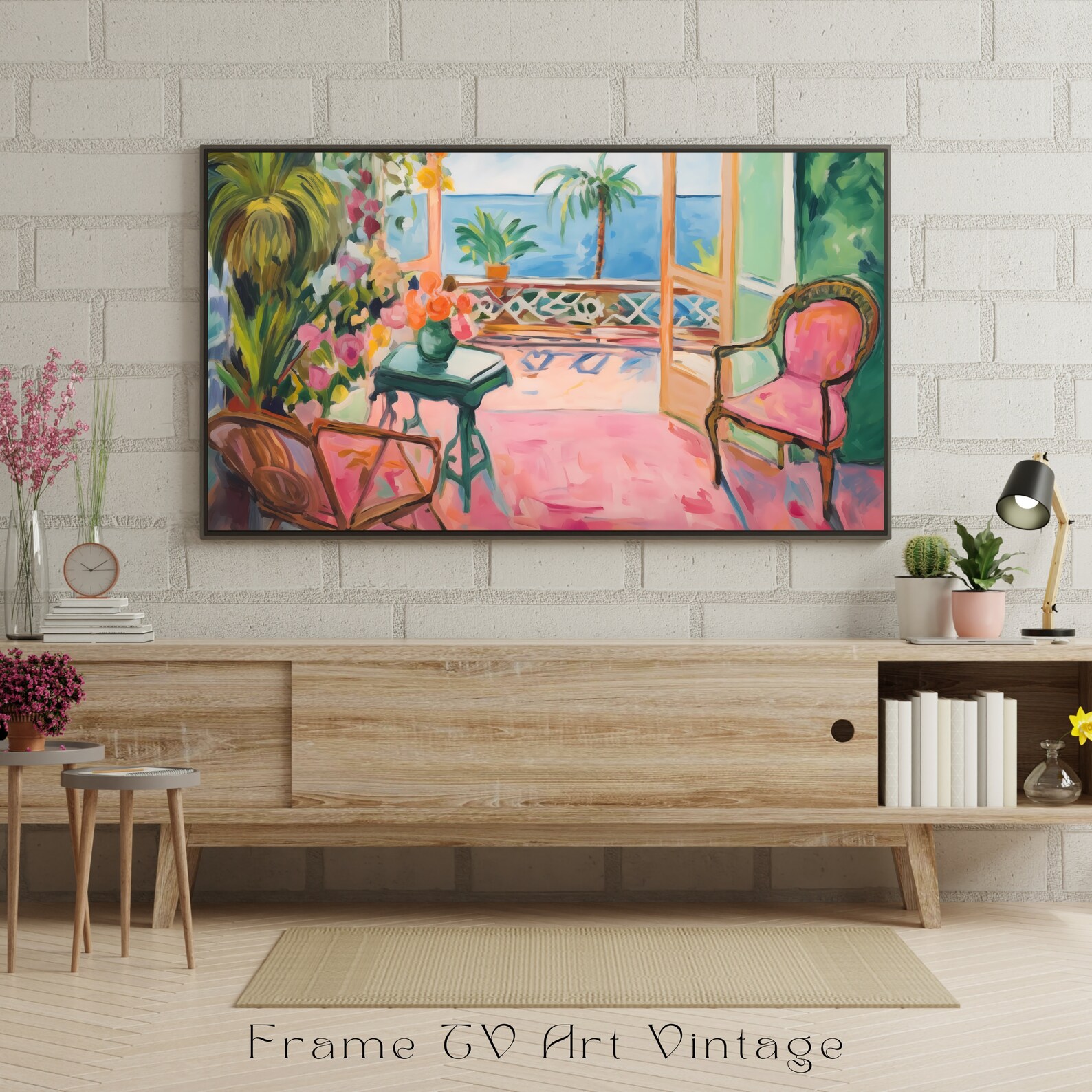 Matisse Open Window, Frame TV Art Vintage, Vintage Painting, Digital ...
