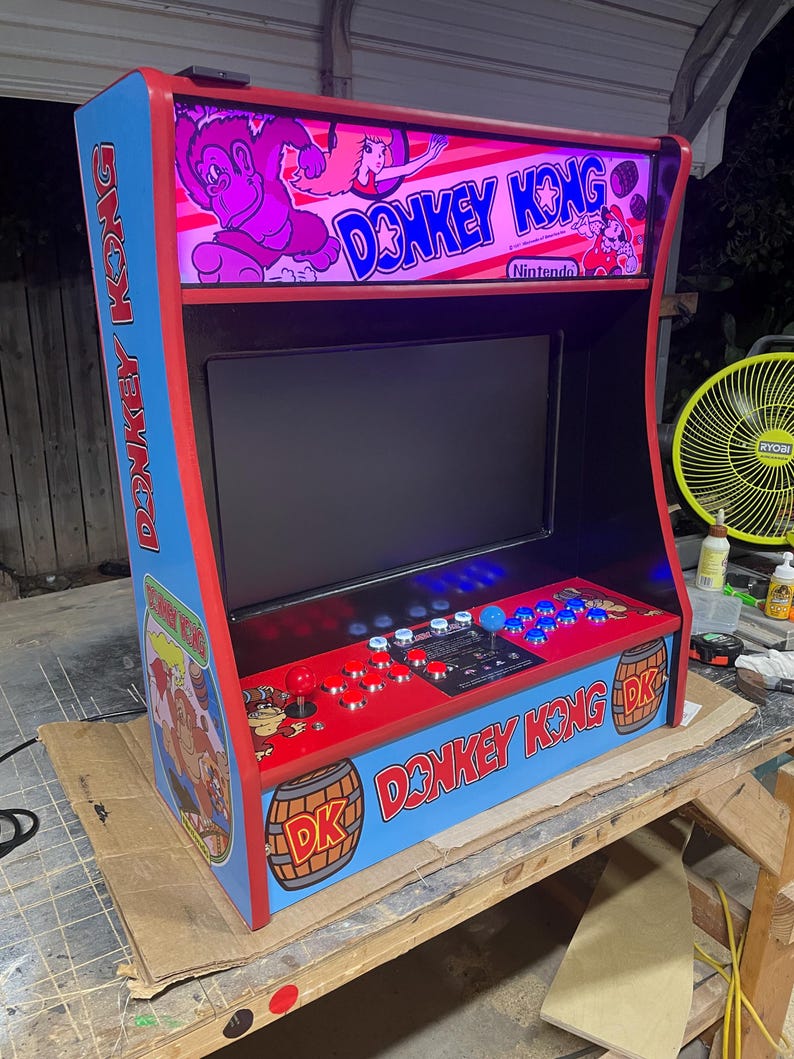 Arcade Wall Mounted Arcade Aracde1up Style/partycade, Arcade Cabinet, 2 ...