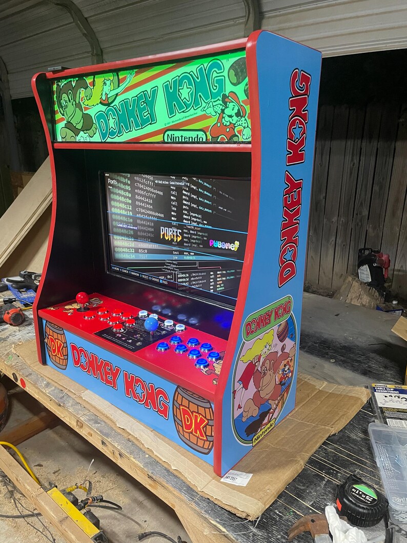 Arcade Wall Mounted Arcade Aracde1up Style/partycade, Arcade Cabinet, 2 ...