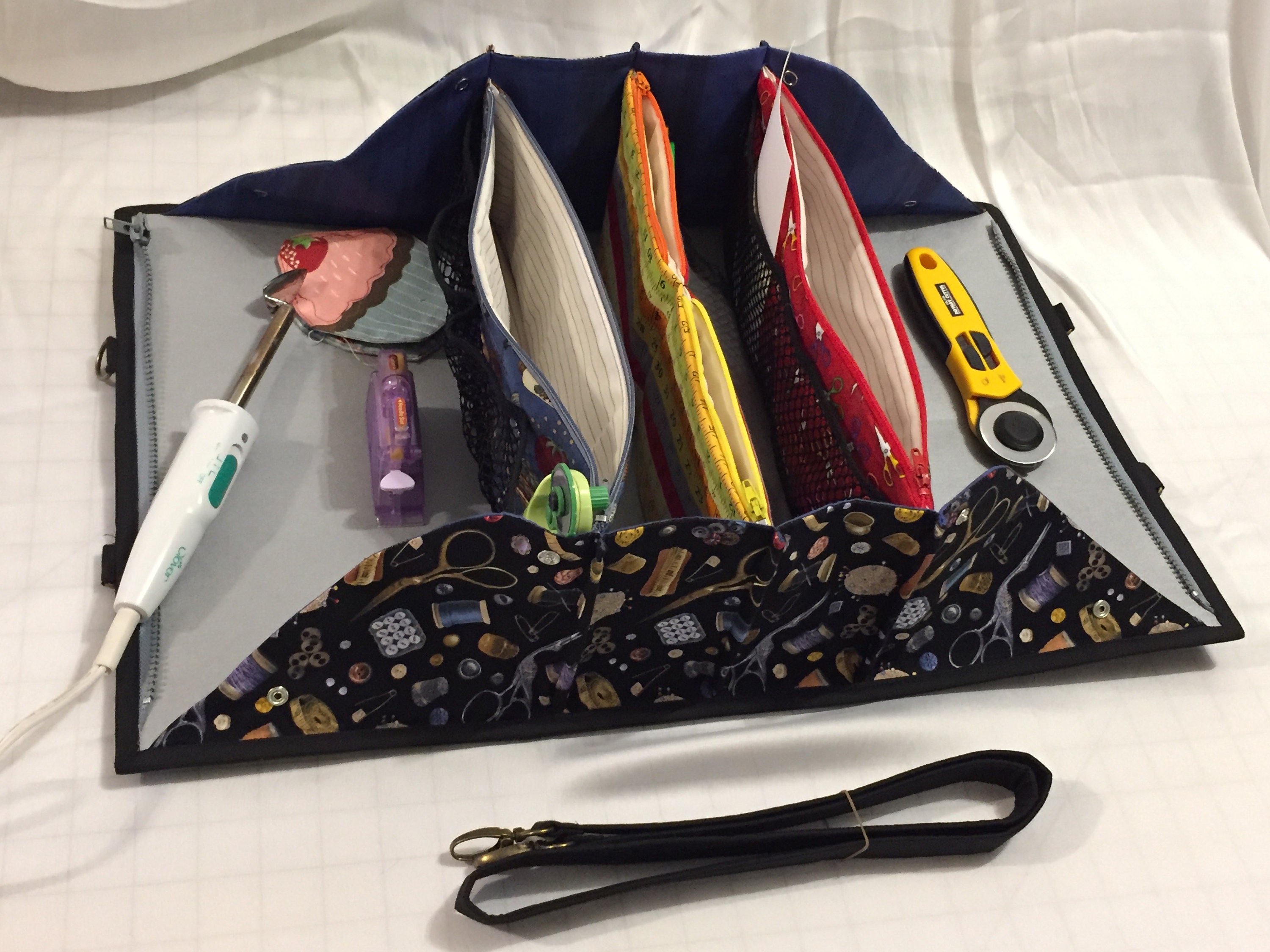 PDF Tutorial for Quilters Organizer Bag, Quiltessanatalie Design, 3 ...