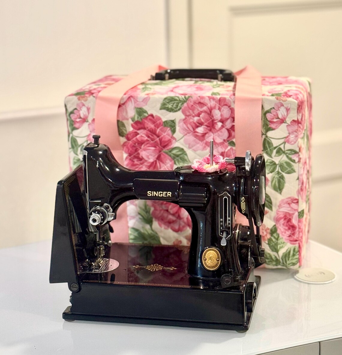 Singer Featherweight Sewing Machine Carrying Case/cover Zippered With ...