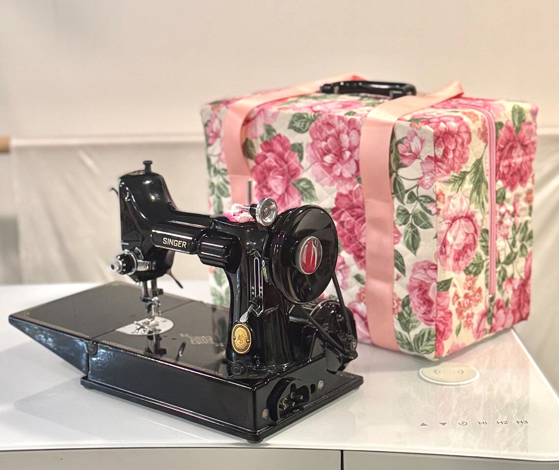 Singer Featherweight Sewing Machine Carrying Case/cover Zippered With ...