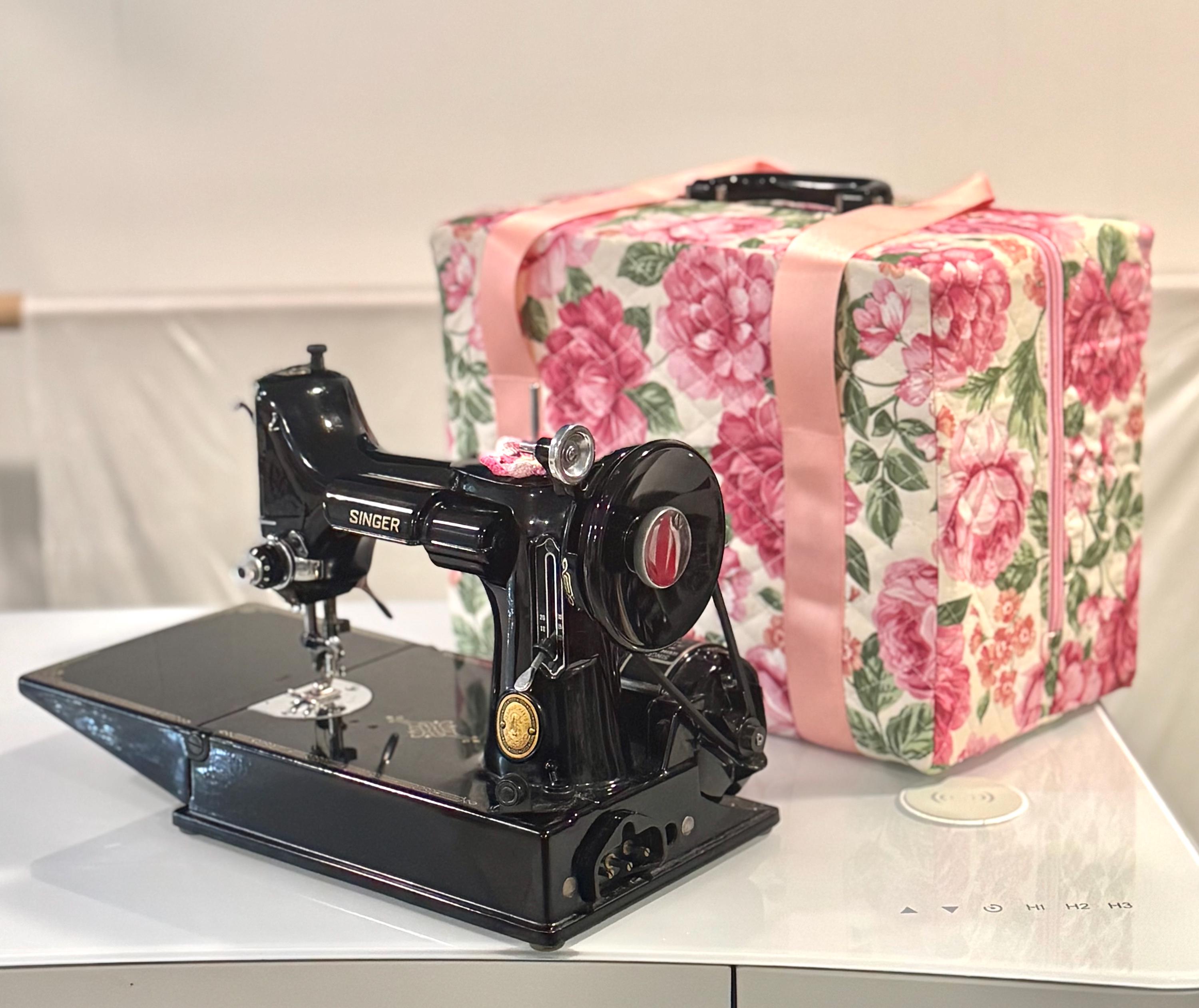 Singer Featherweight Sewing Machine Carrying Case/cover Zippered With ...
