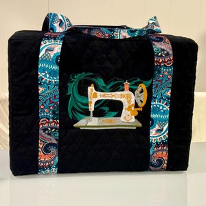 Singer Featherweight Sewing Machine Carrying Case Cover Zippered With ...