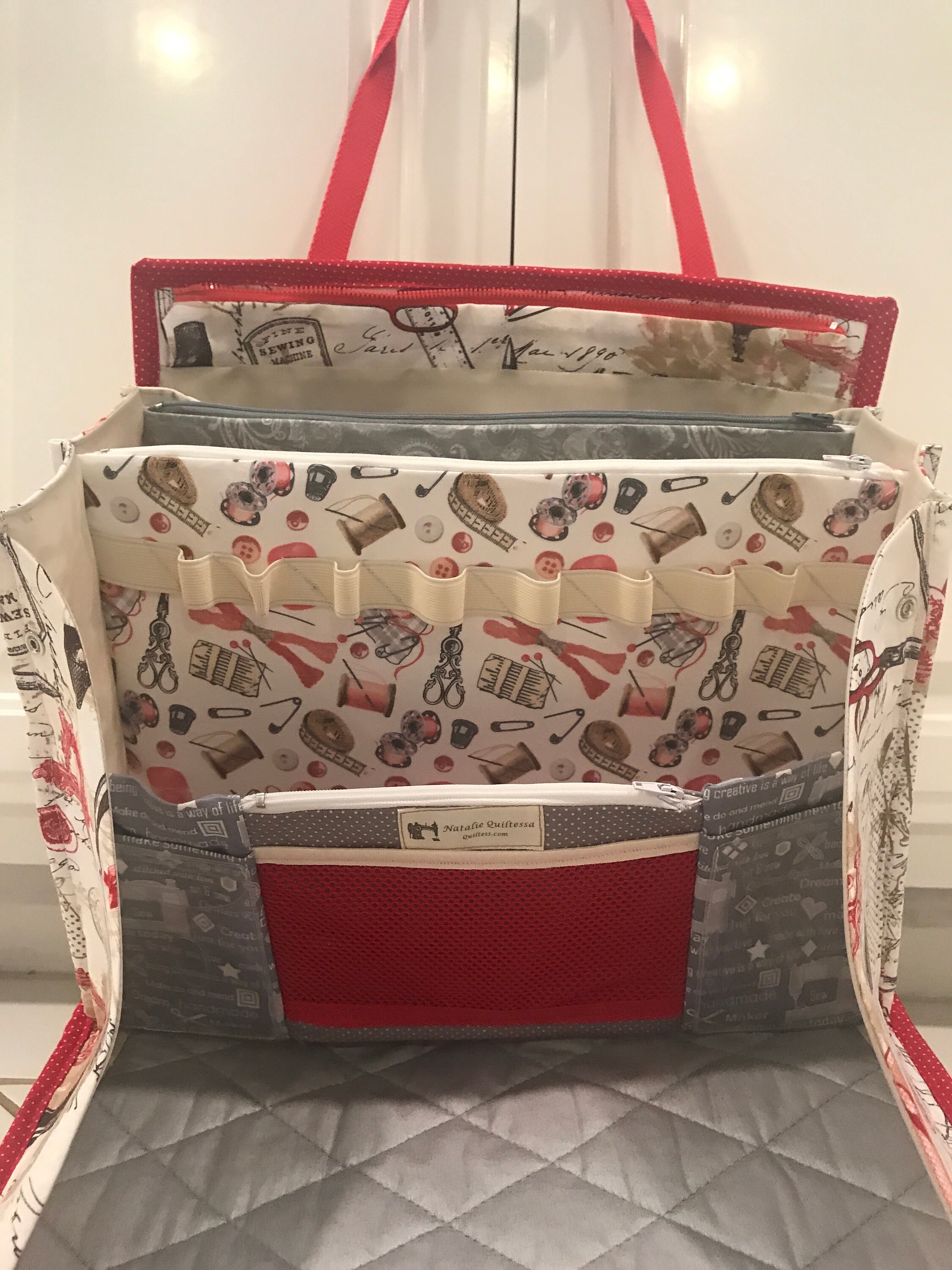 Ultimate Carry All Bag for Quilting, Sewing and Crafts, 18 Pockets ...